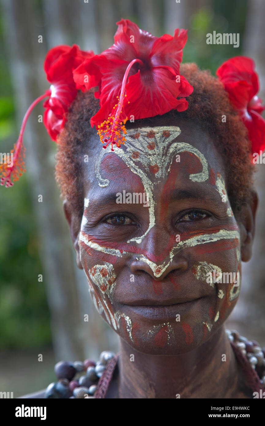 Decorated Woman of the Yokoim Tribe, Sepik Region, Papua New Guinea ...