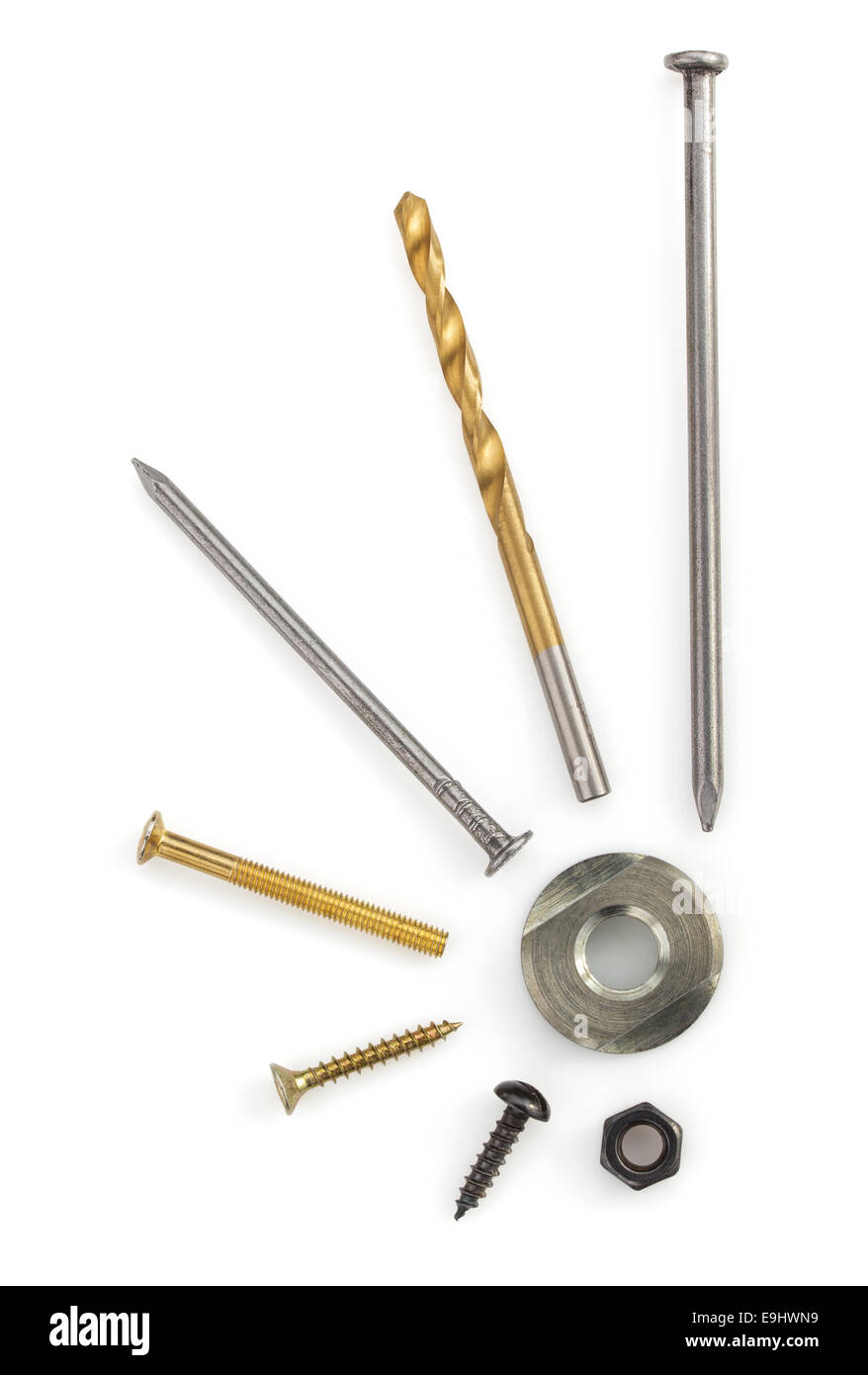 hardware tools isolated on white background Stock Photo - Alamy