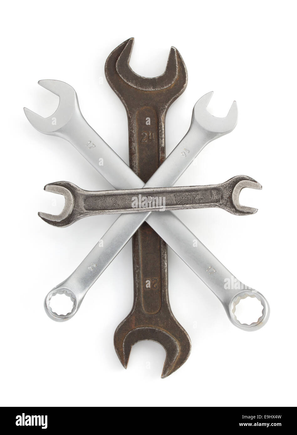 wrench tool isolated on white background Stock Photo - Alamy
