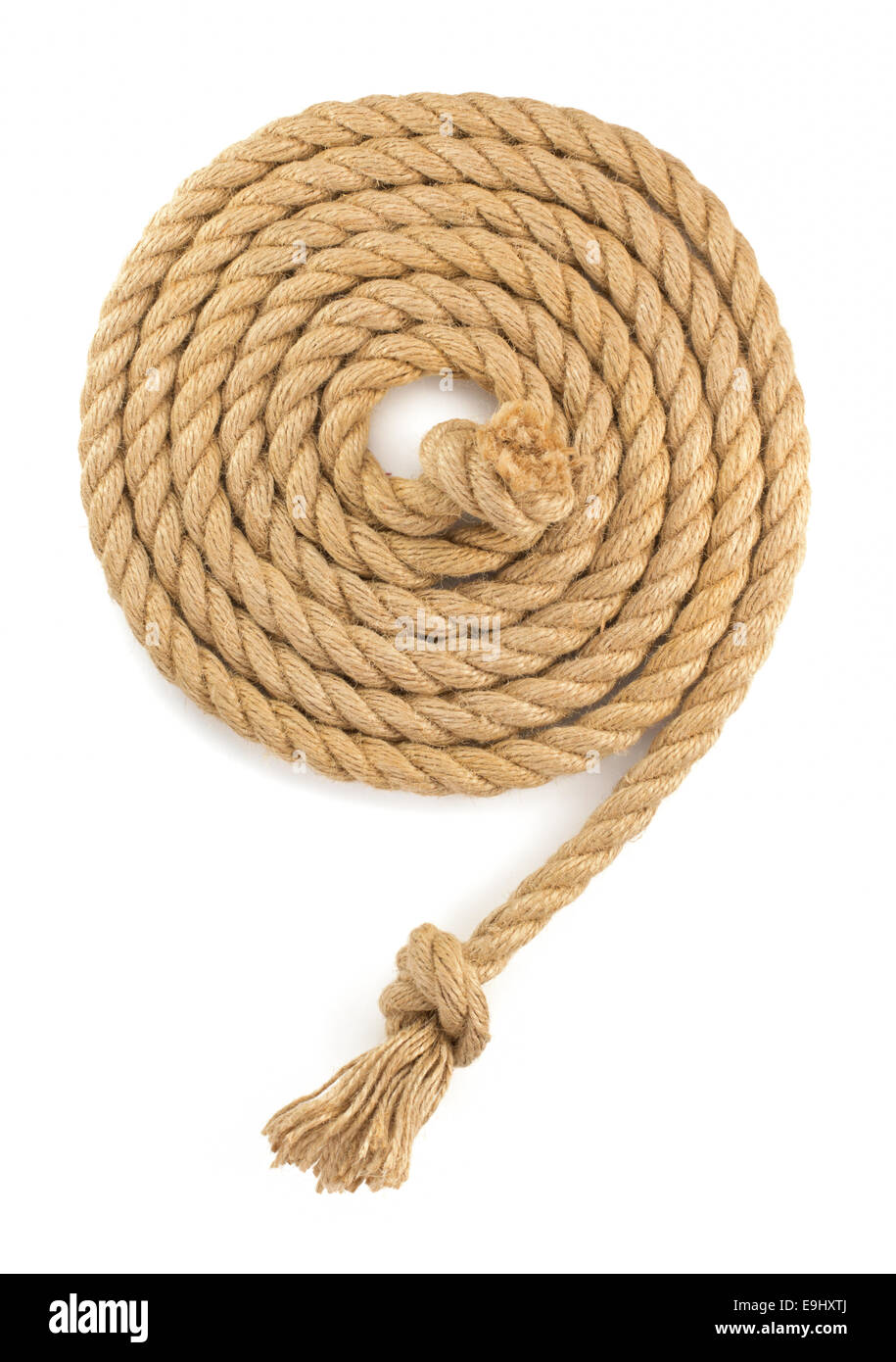 ship ropes isolated on white background Stock Photo - Alamy