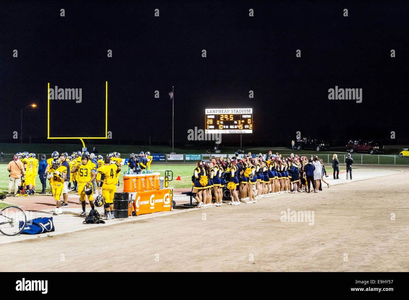 A High School Football Game and Homecoming celebration in Modesto ...