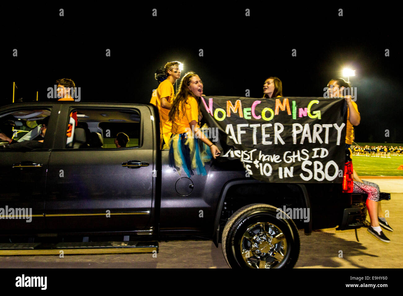 A High School Football Game and Homecoming celebration in Modesto ...