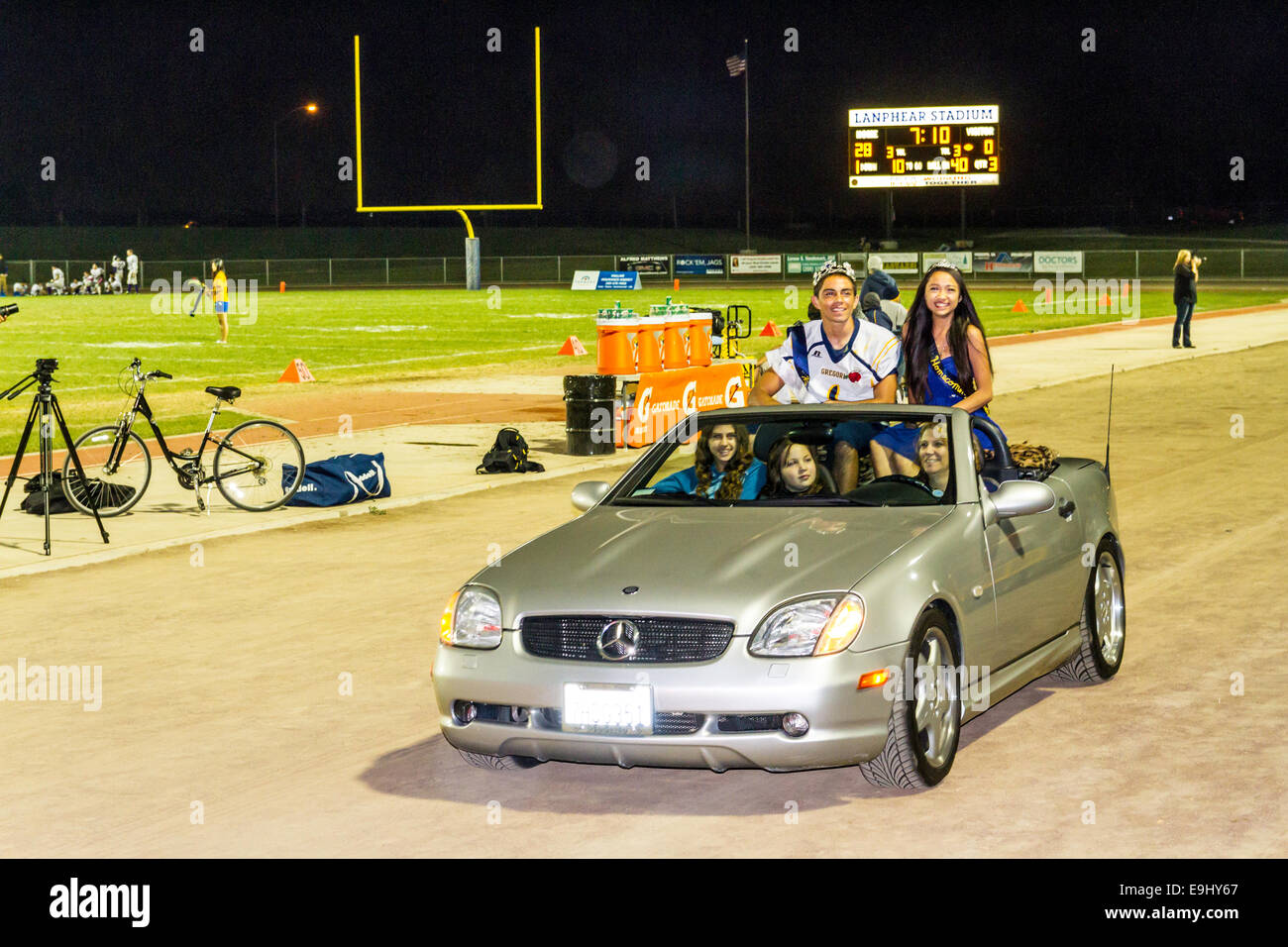 A High School Football Game and Homecoming celebration in Modesto ...