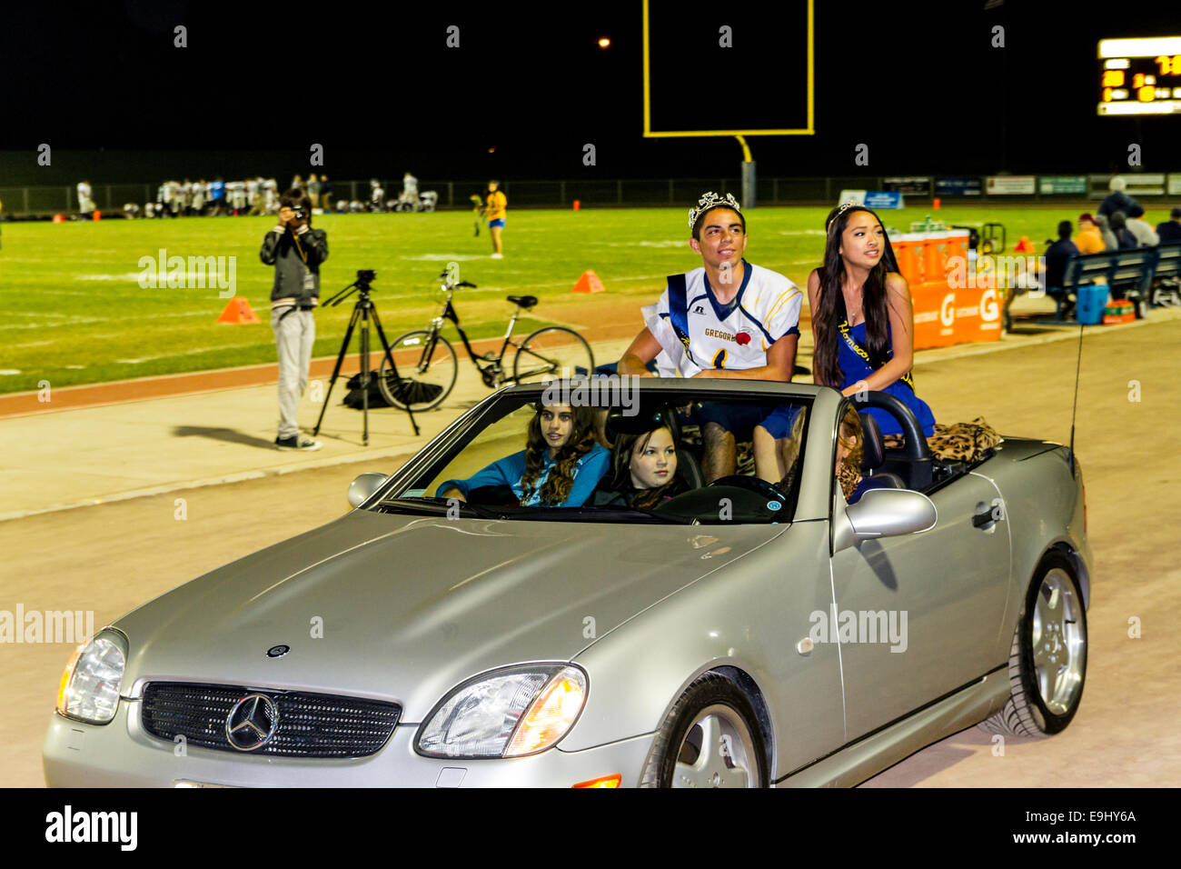A High School Football Game and Homecoming celebration in Modesto ...