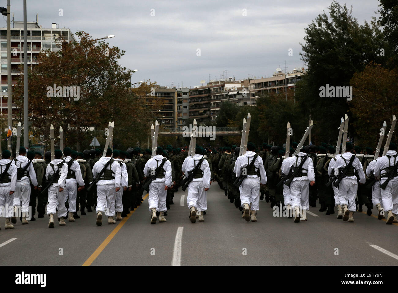 Thessaloniki, Greece. 28th October, 2014. The military parade ...