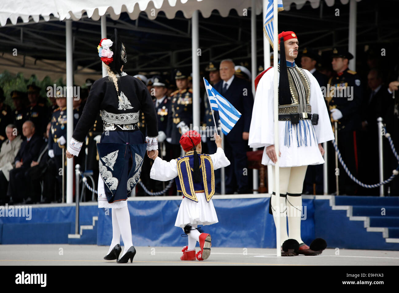 Thessaloniki, Greece. 28th October, 2014. The military parade ...