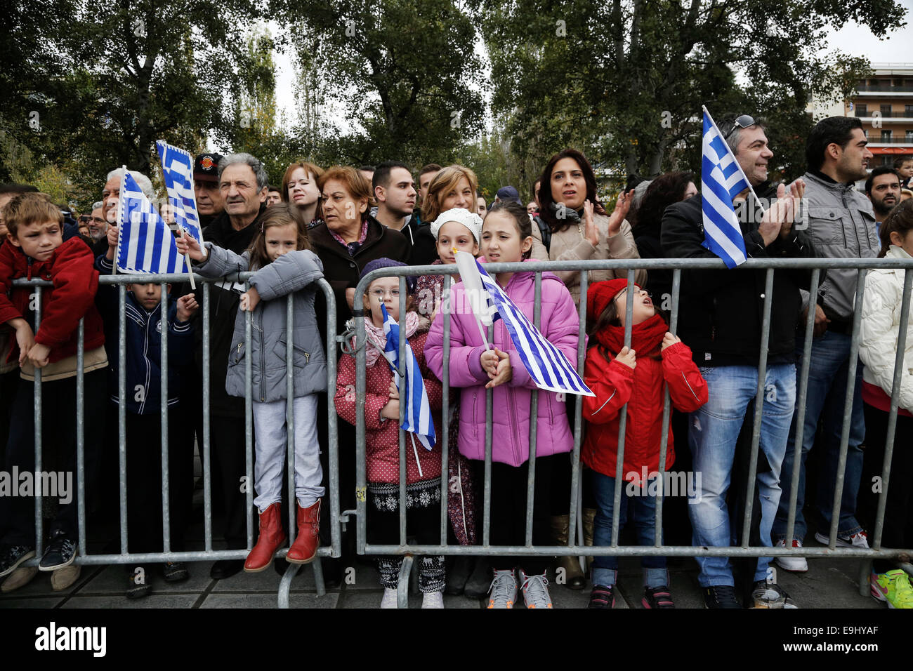 Thessaloniki, Greece. 28th October, 2014. The military parade ...