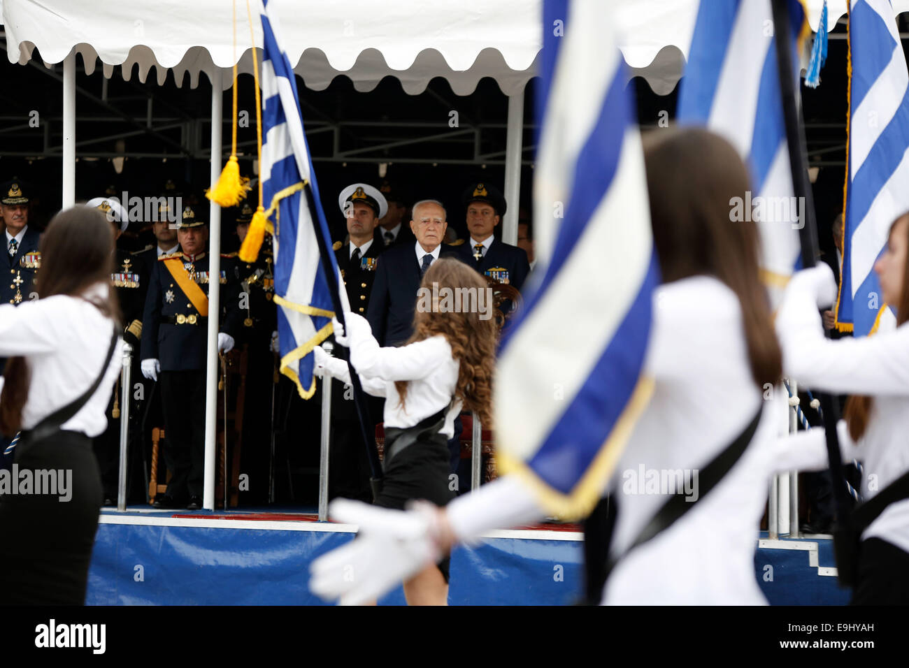 Thessaloniki, Greece. 28th October, 2014. The military parade ...