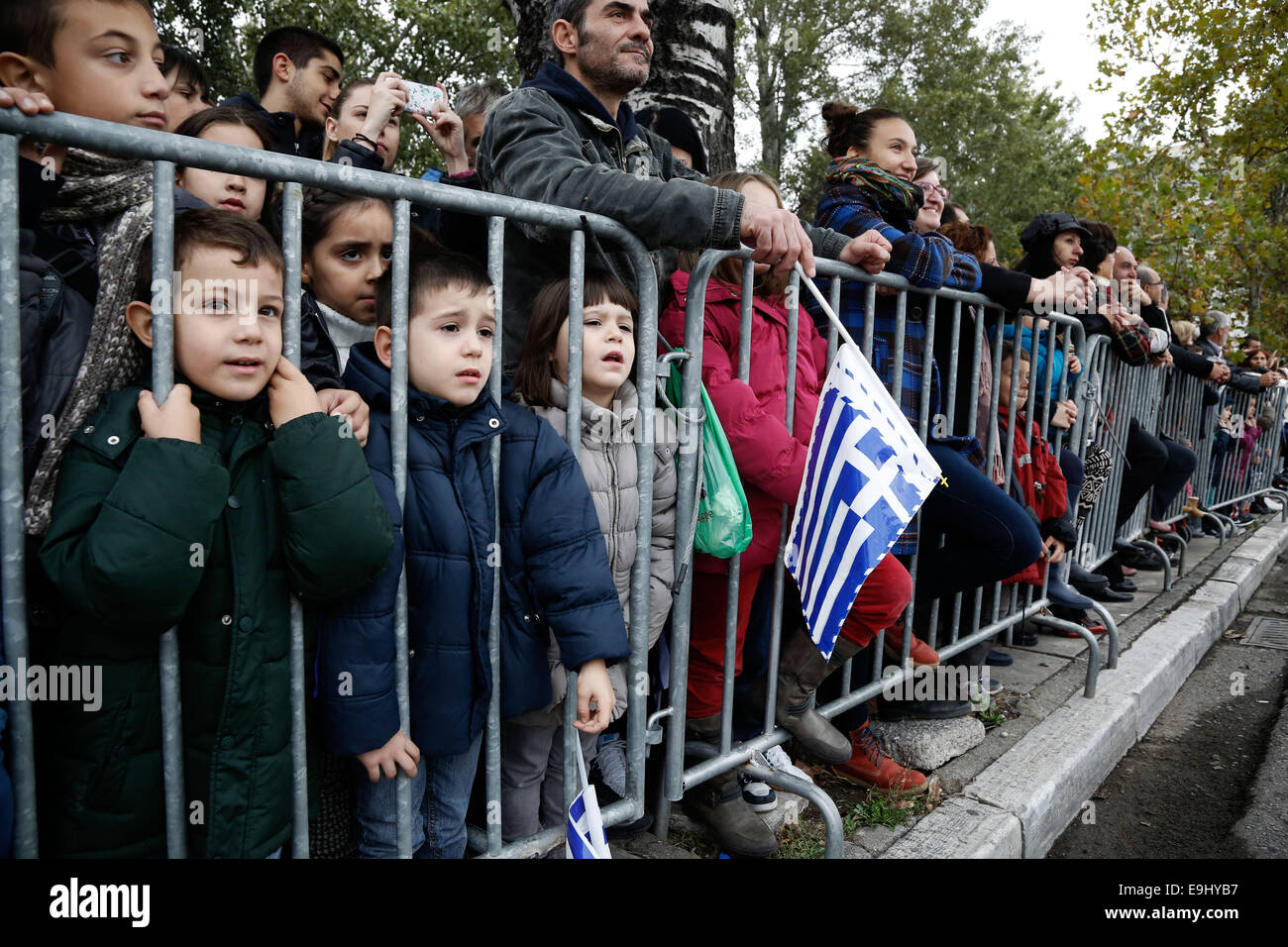 Thessaloniki, Greece. 28th October, 2014. The military parade ...