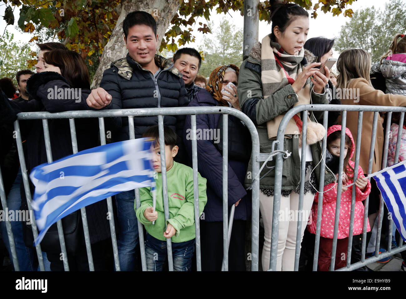 Thessaloniki, Greece. 28th October, 2014. The military parade ...
