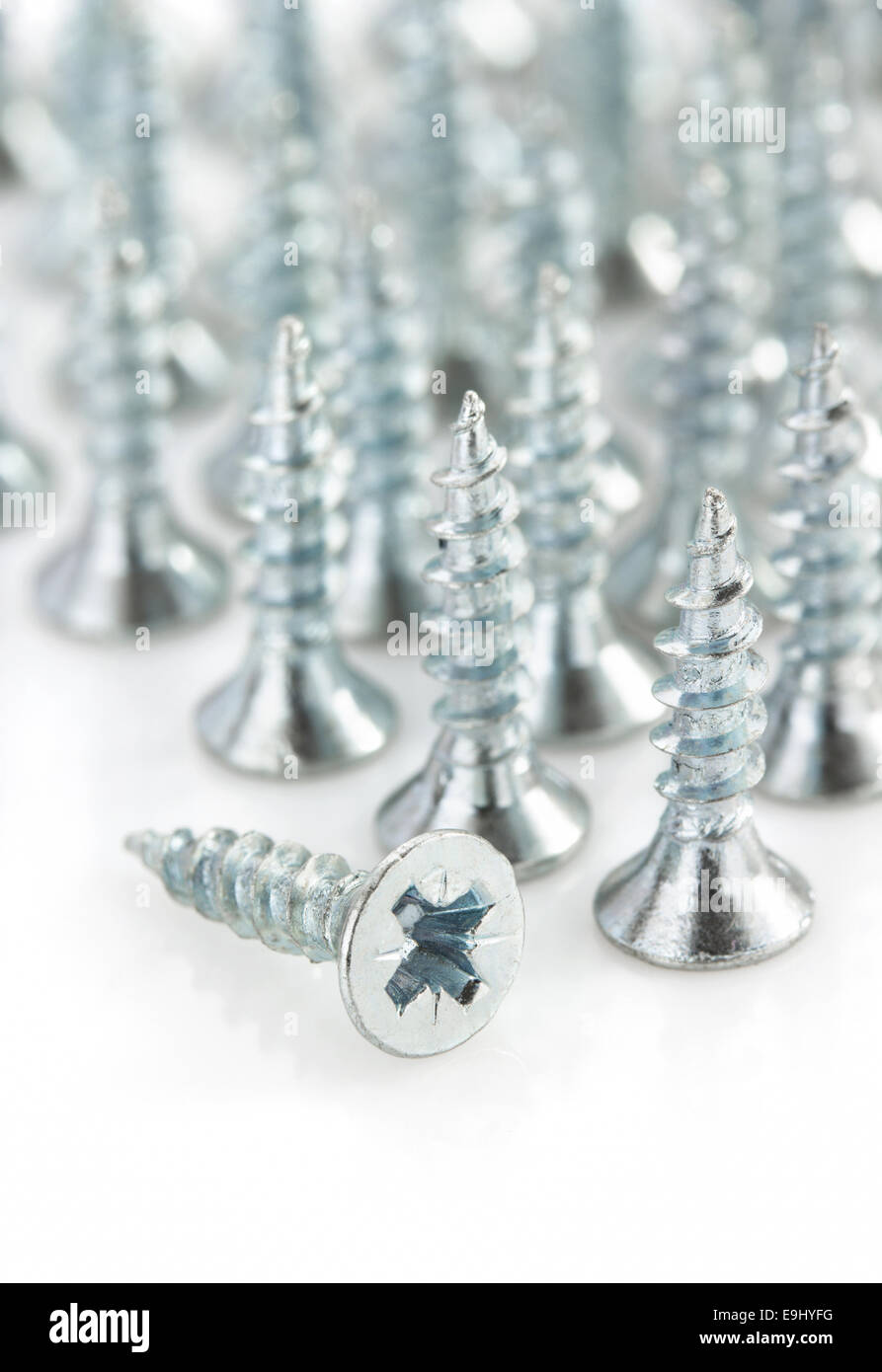 metal screws tool isolated on white background Stock Photo - Alamy