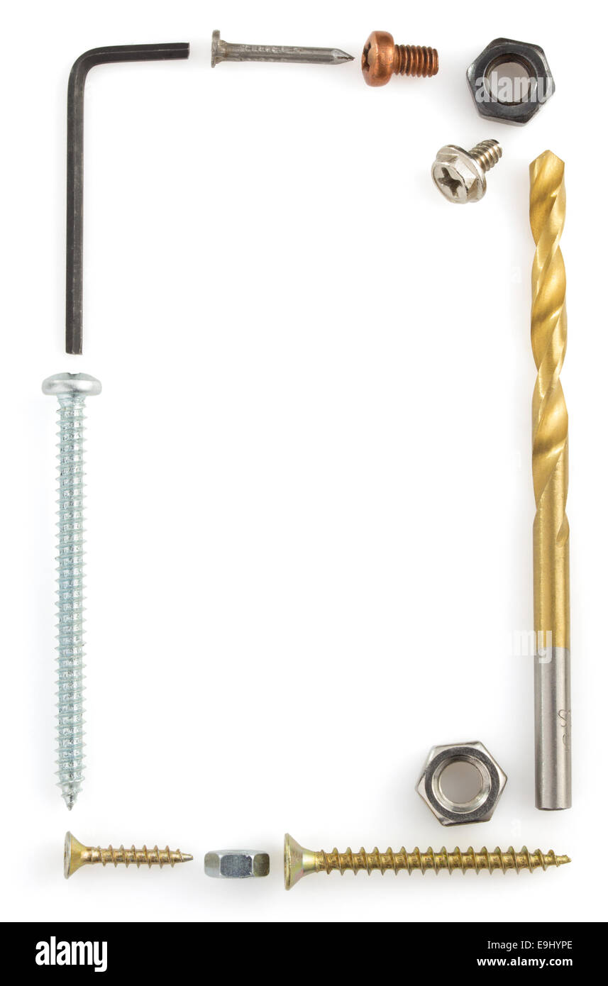 hardware tools isolated on white background Stock Photo - Alamy