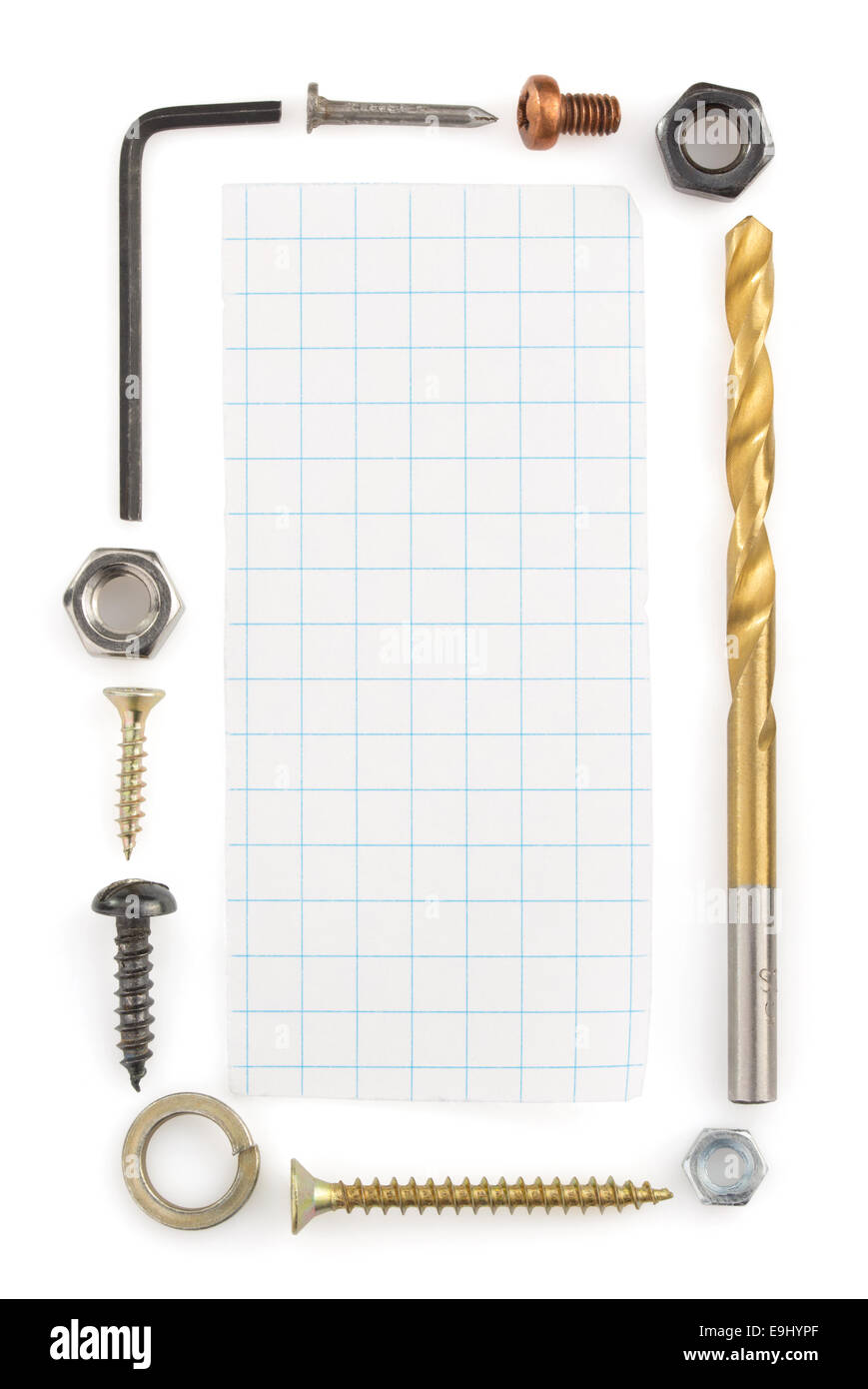 hardware tools isolated on white background Stock Photo - Alamy