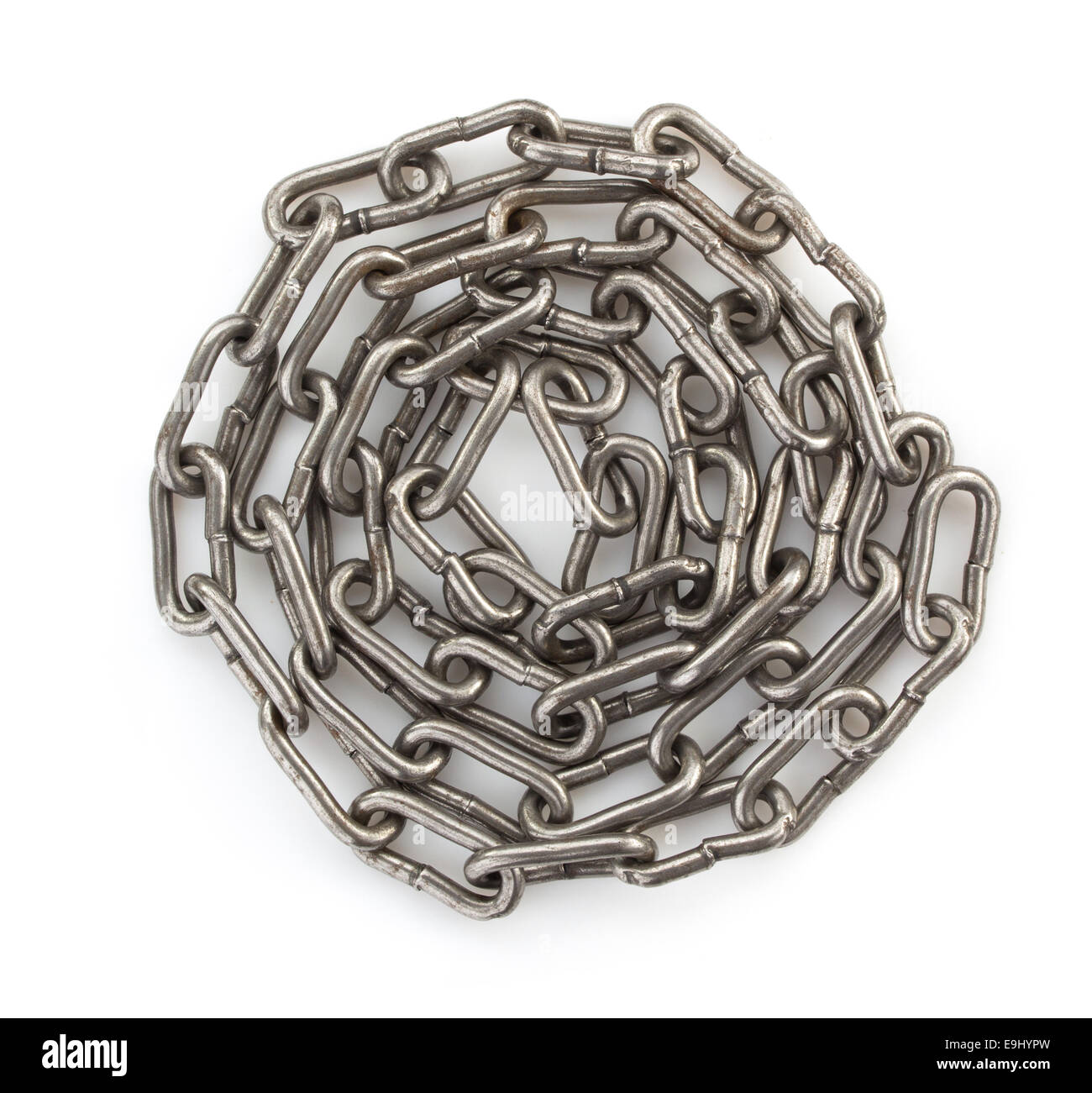 metal chain isolated on white background Stock Photo - Alamy