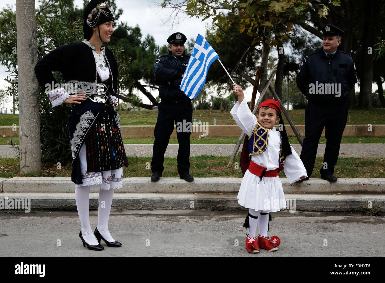 Thessaloniki, Greece. 28th October, 2014. The military parade ...