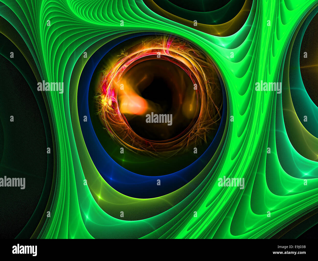 Fantastic fractal creature eye close-up illustration Stock Photo - Alamy
