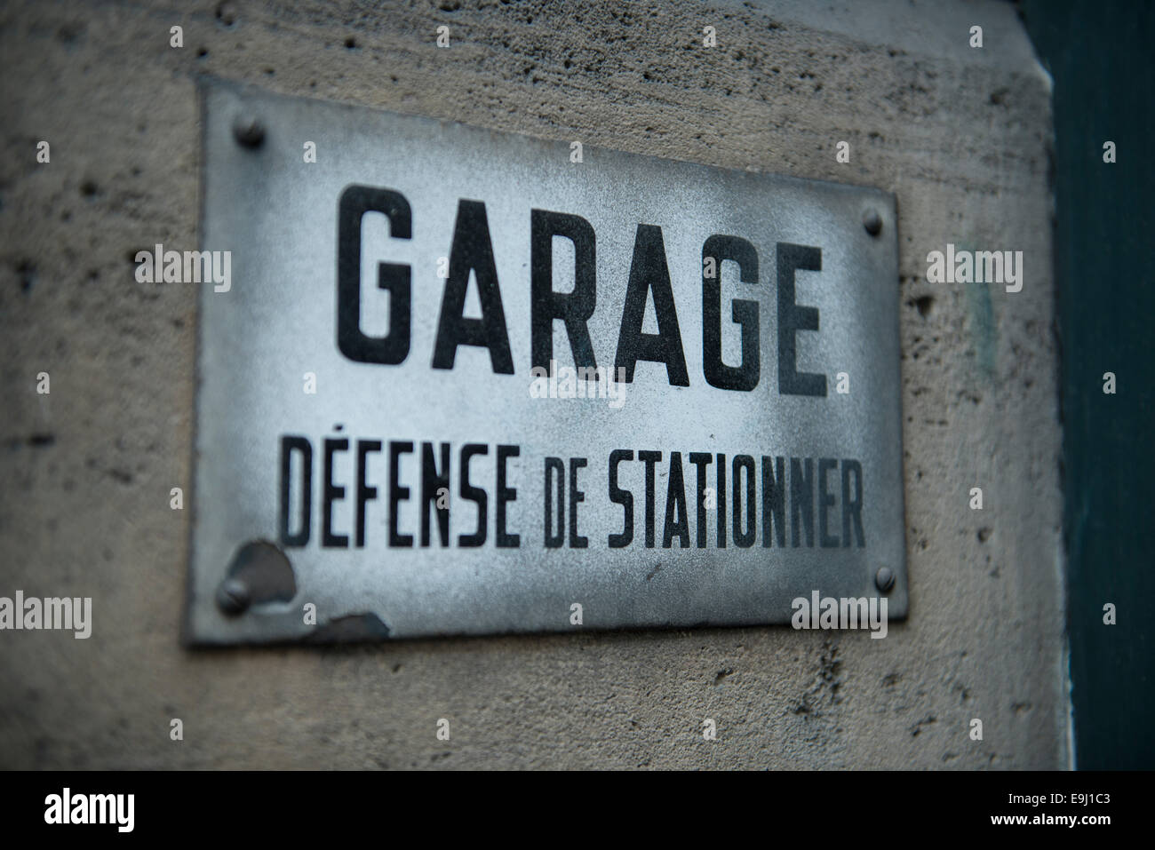 street signs and warnings in paris france Stock Photo - Alamy