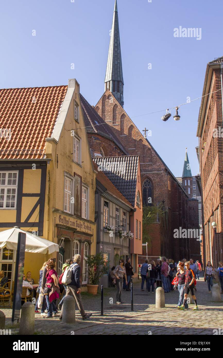 Old architecture in downtown Bremen, Germany. UNESCO World Heritage ...