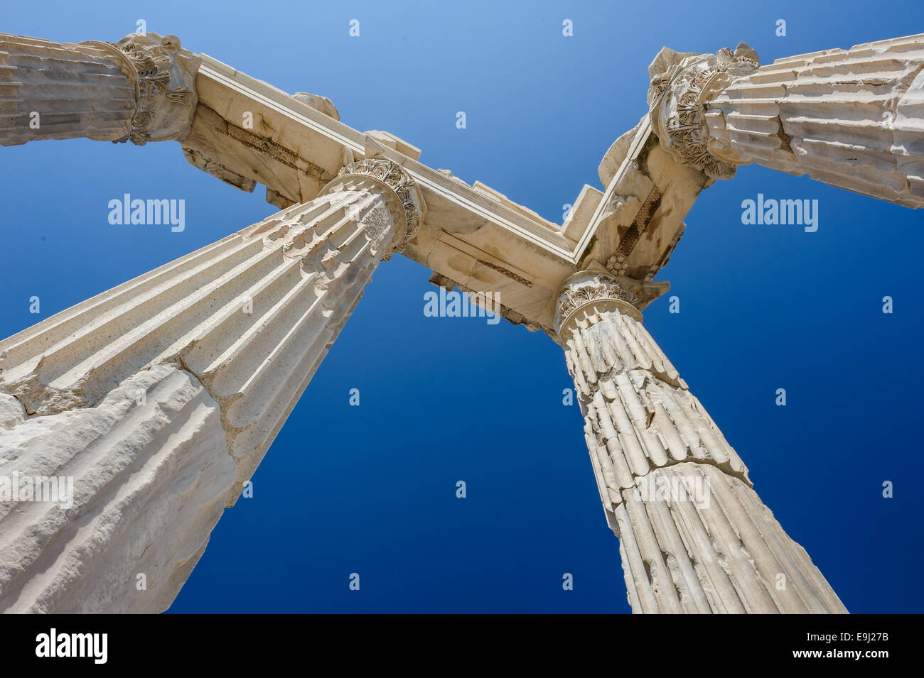 Temple of Trajan Stock Photo - Alamy