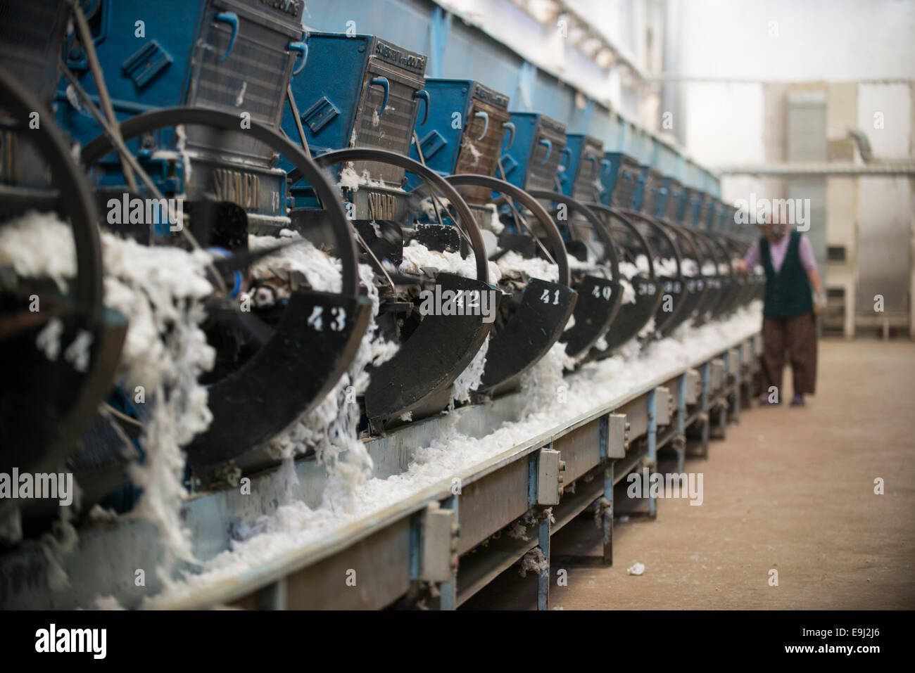 TURKEY, Menemen, ginning factory, processing of harvested conventional ...