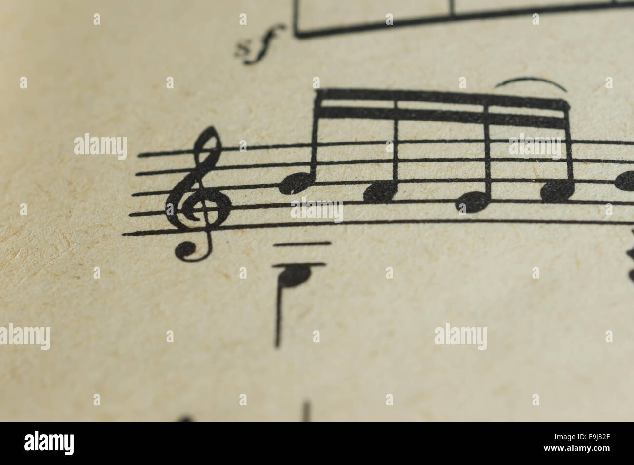 Treble clef notes hi-res stock photography and images - Alamy
