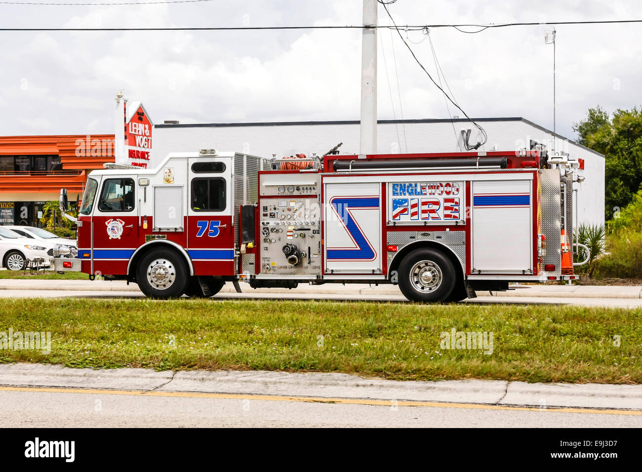 American fire rescue truck in hi-res stock photography and images - Alamy