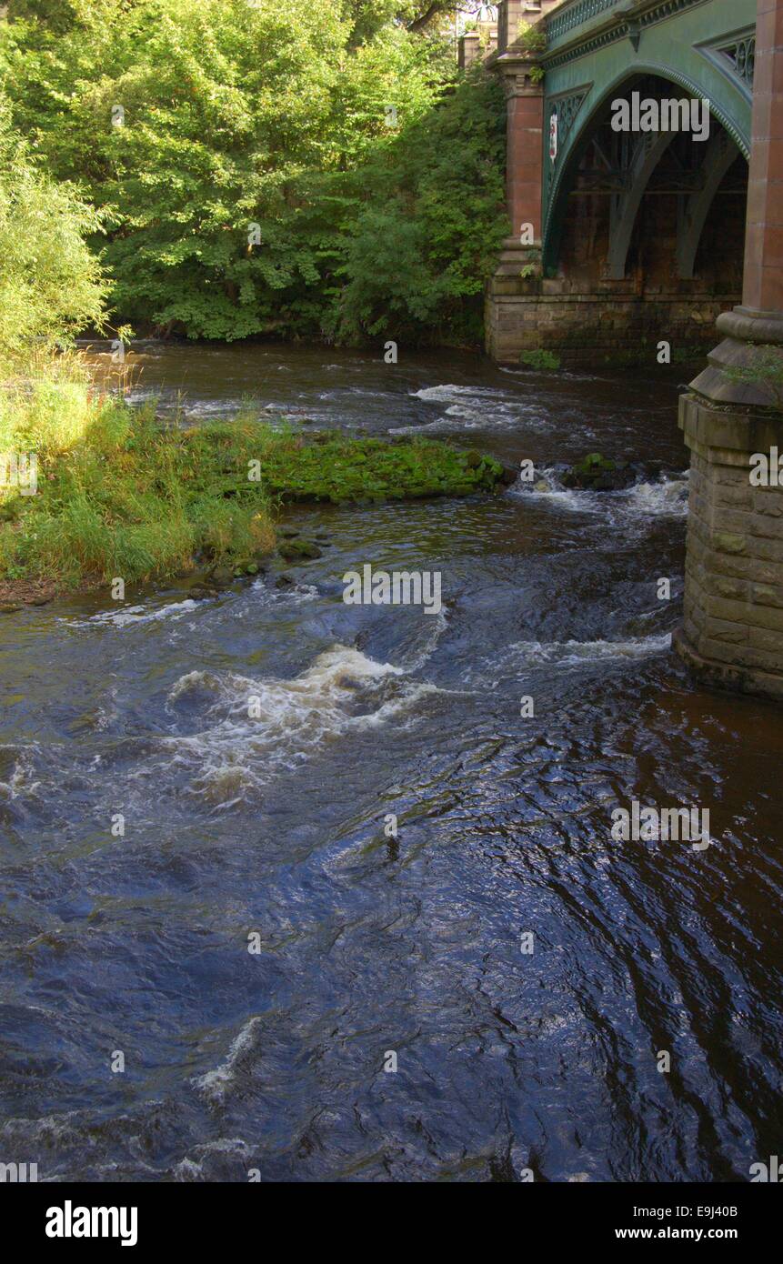 The River Kelvin below Great Western Road in Glasgow, Scotland Stock ...