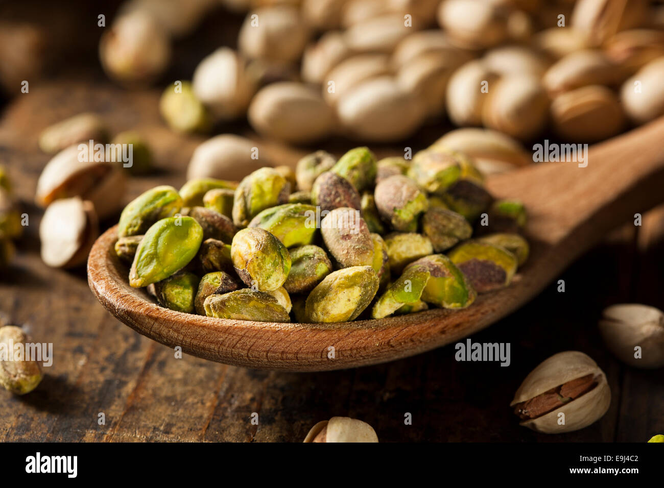 Raw Organic Pistachio Nuts in a Bowl Stock Photo - Alamy