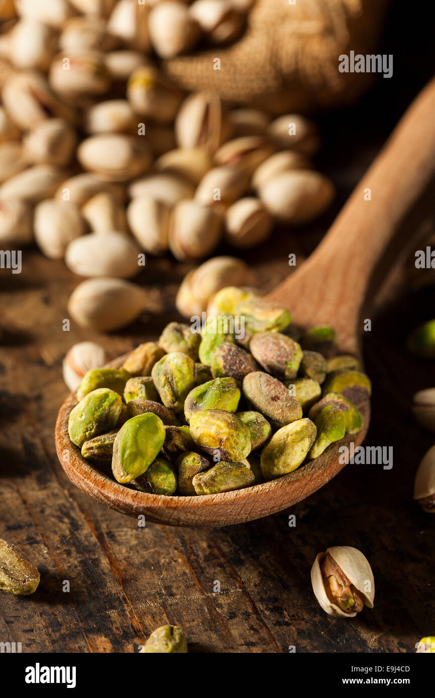 Raw Organic Pistachio Nuts in a Bowl Stock Photo - Alamy