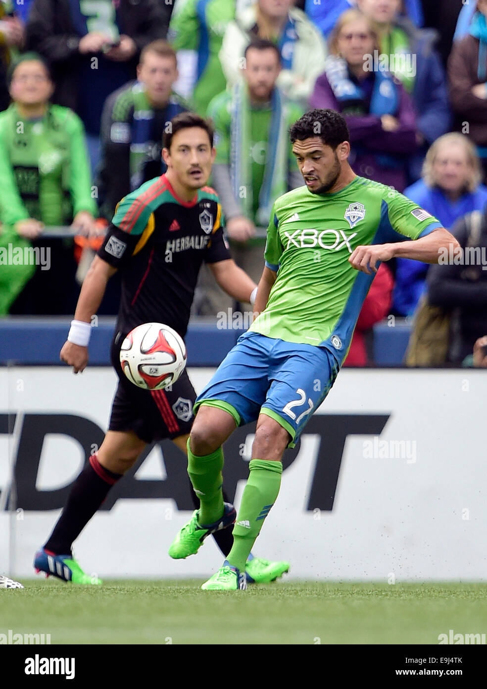 October 25, 2014. .Seattle Sounders FC midfielder/forward Lamar Neagle ...