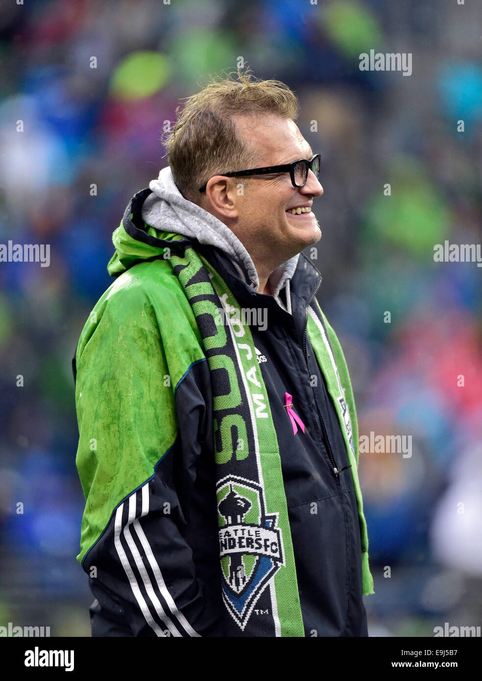 Seattle Sounders FC owner Drew Carey after beating the Los Angeles ...