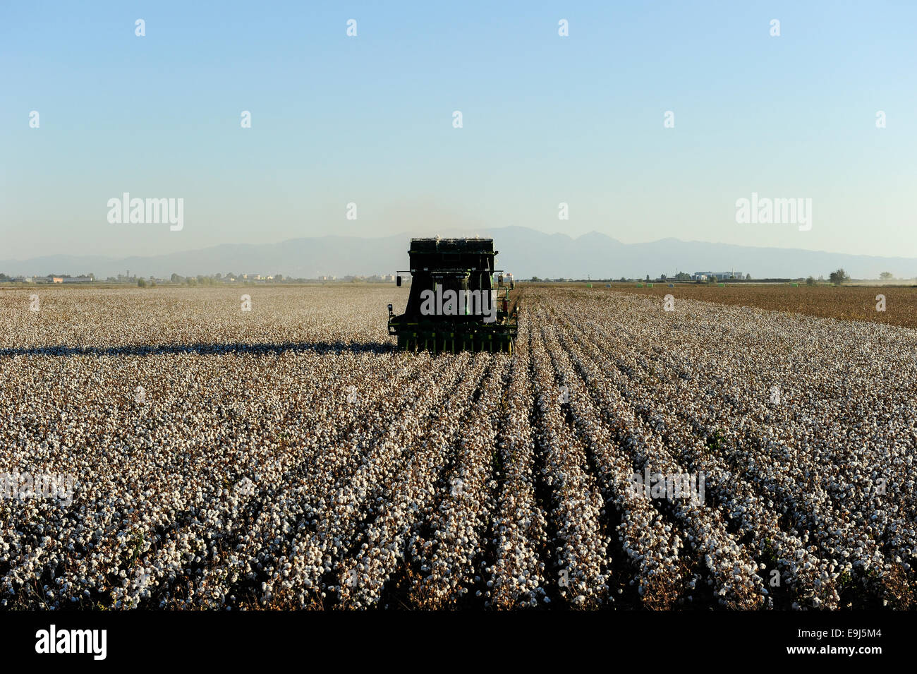 John deere cotton harvesting machine hi-res stock photography and ...