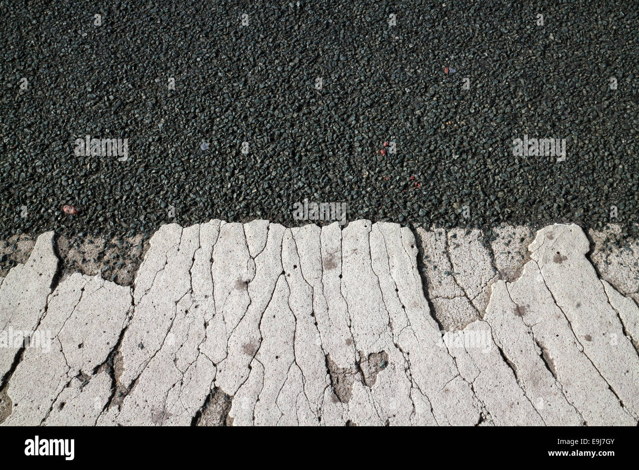 White painted line on the tarmac - Pedestrian lane - Forth Road Bridge ...