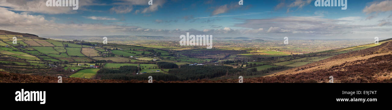 Panorama looking westwards from the north-western edge of the ...