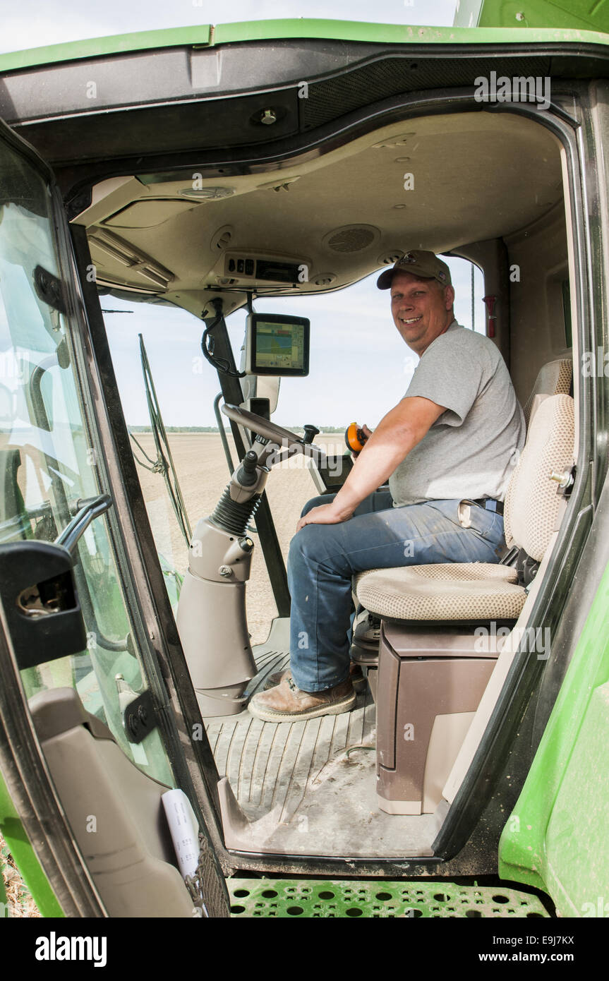 John Deere Combine Harvester Inside Cab