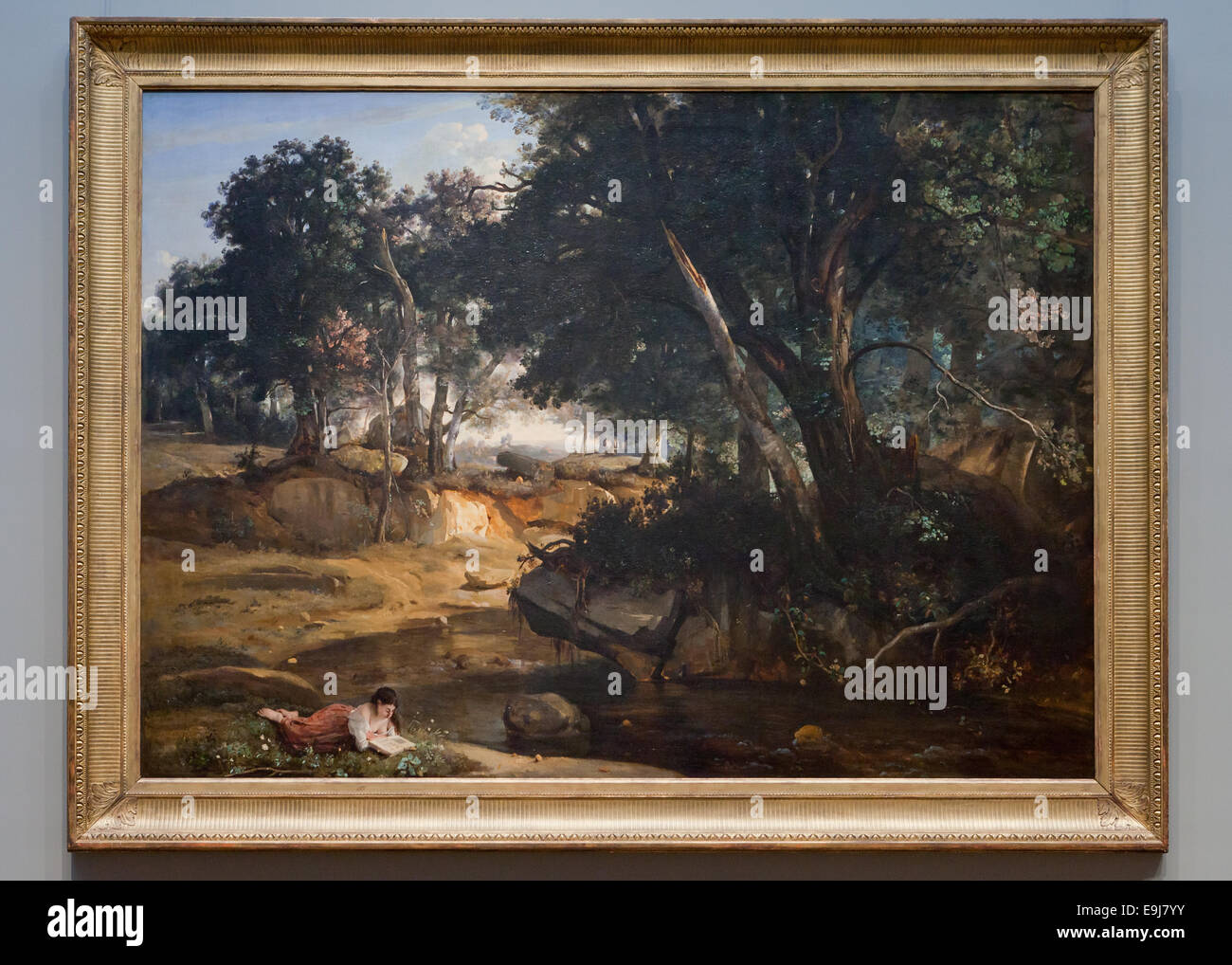 Camille Corot Forest Of Fontainebleau High Resolution Stock Photography ...