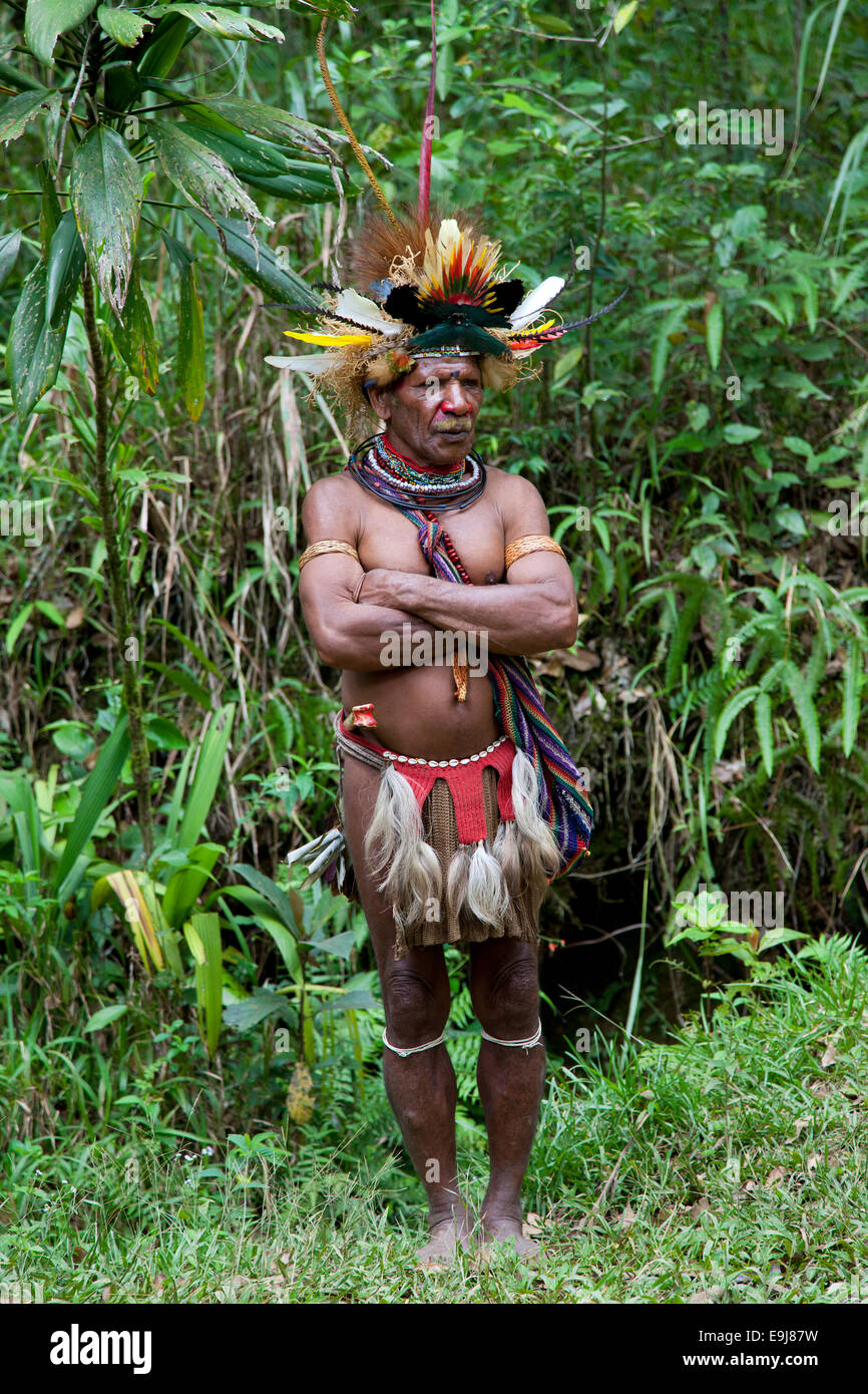 Akau, The Wigmaker of the Huli Wig School, Poroiba, Papua New Guinea ...