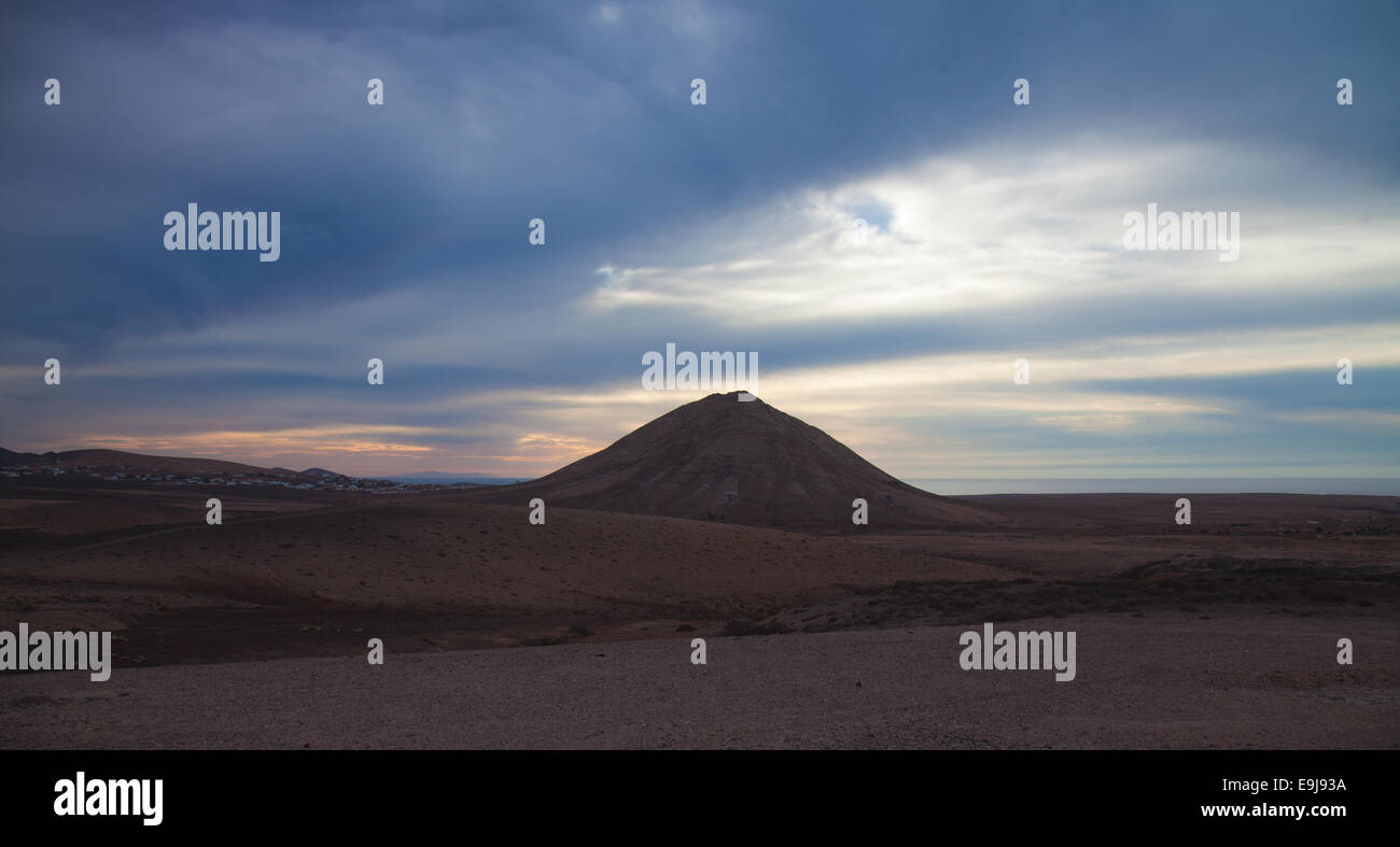 Inland Northern Fuerteventura, Canary Islands, sacred Mountain Tindaya ...