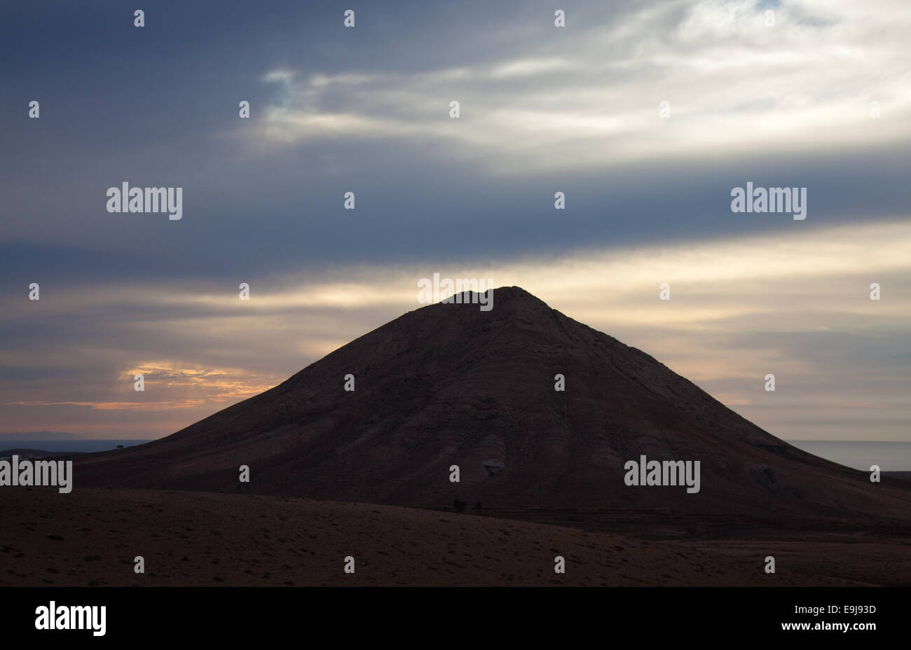 Inland Northern Fuerteventura, Canary Islands, sacred Mountain Tindaya ...