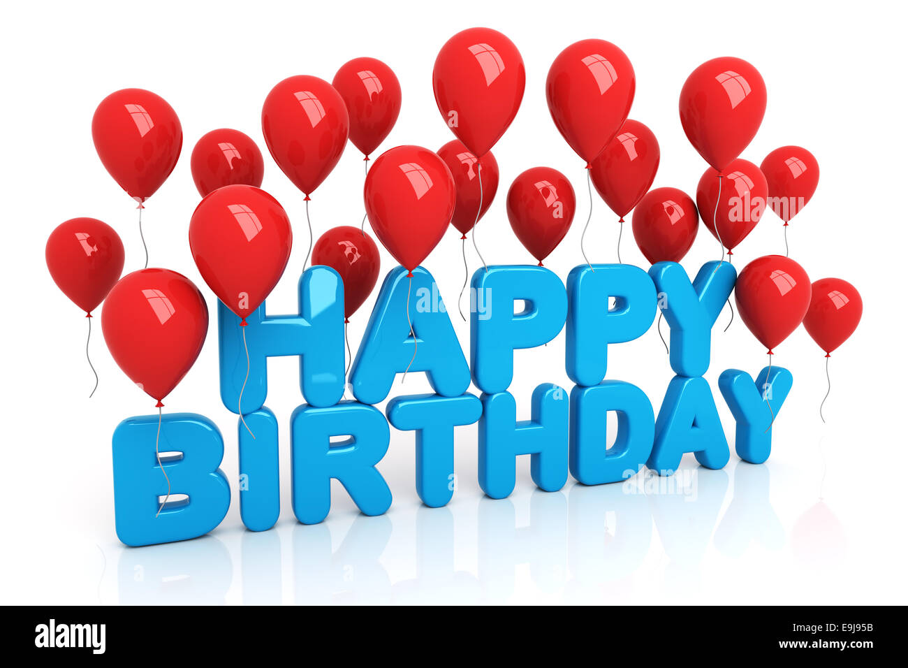 Happy birthday party holiday Cut Out Stock Images & Pictures - Alamy