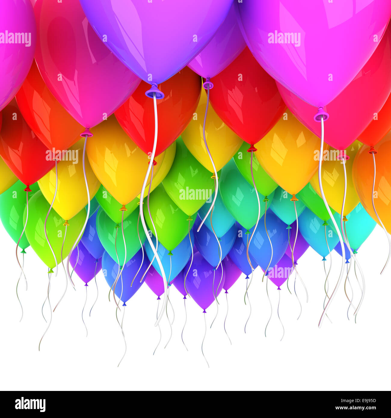 Pink and yellow balloons hi-res stock photography and images - Alamy