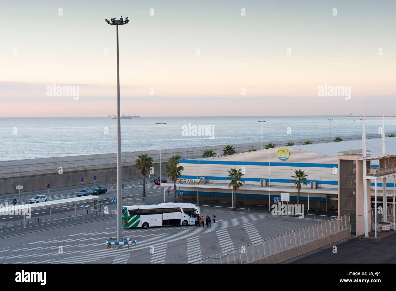 Cruise terminal for ships at Barcelona Port in Spain Stock Photo - Alamy