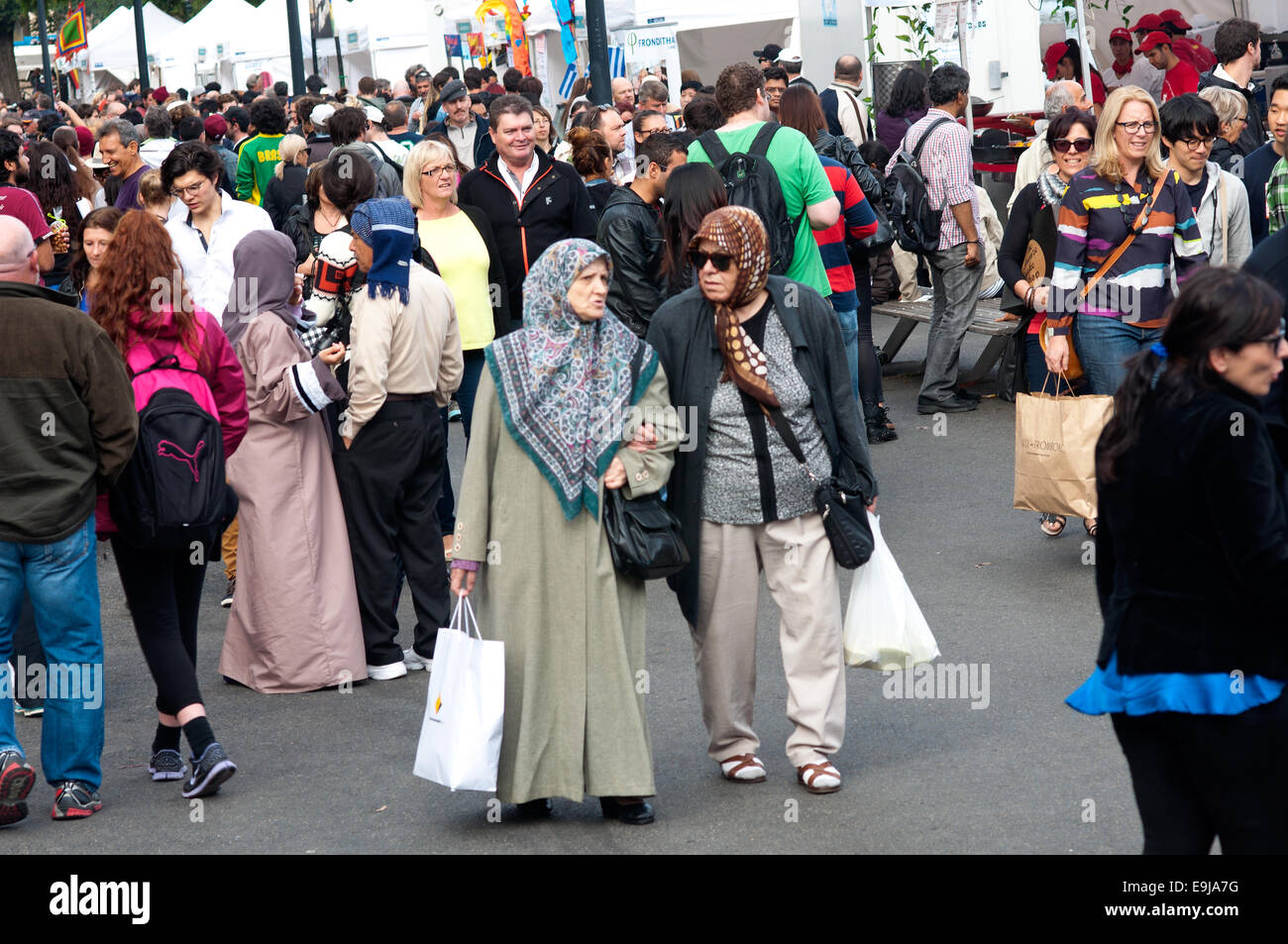 People at "Viva Victoria", Multicultural Festival, Yarra River Bank ...