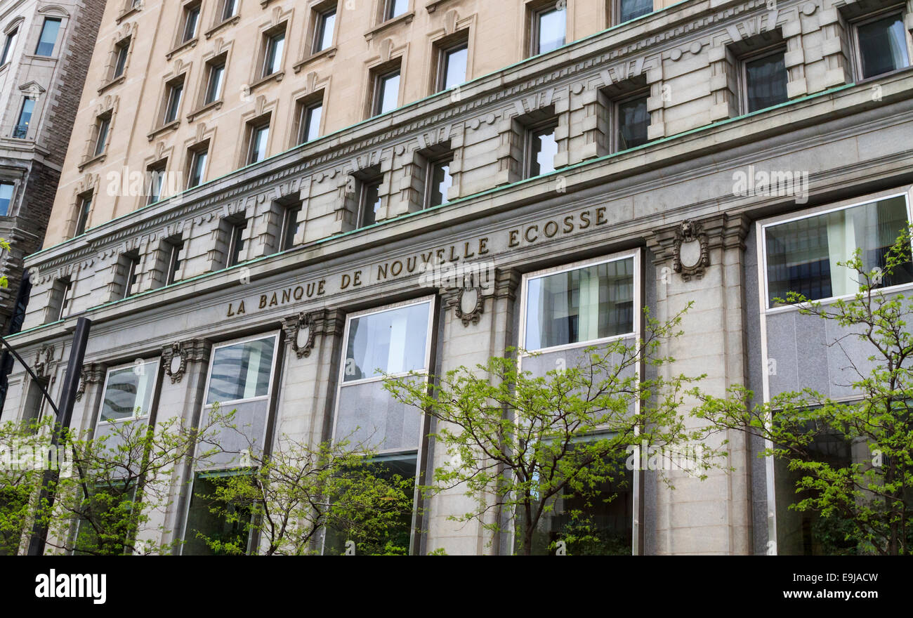 Bank on the Streets of Montreal, Quebec, Canada Stock Photo - Alamy