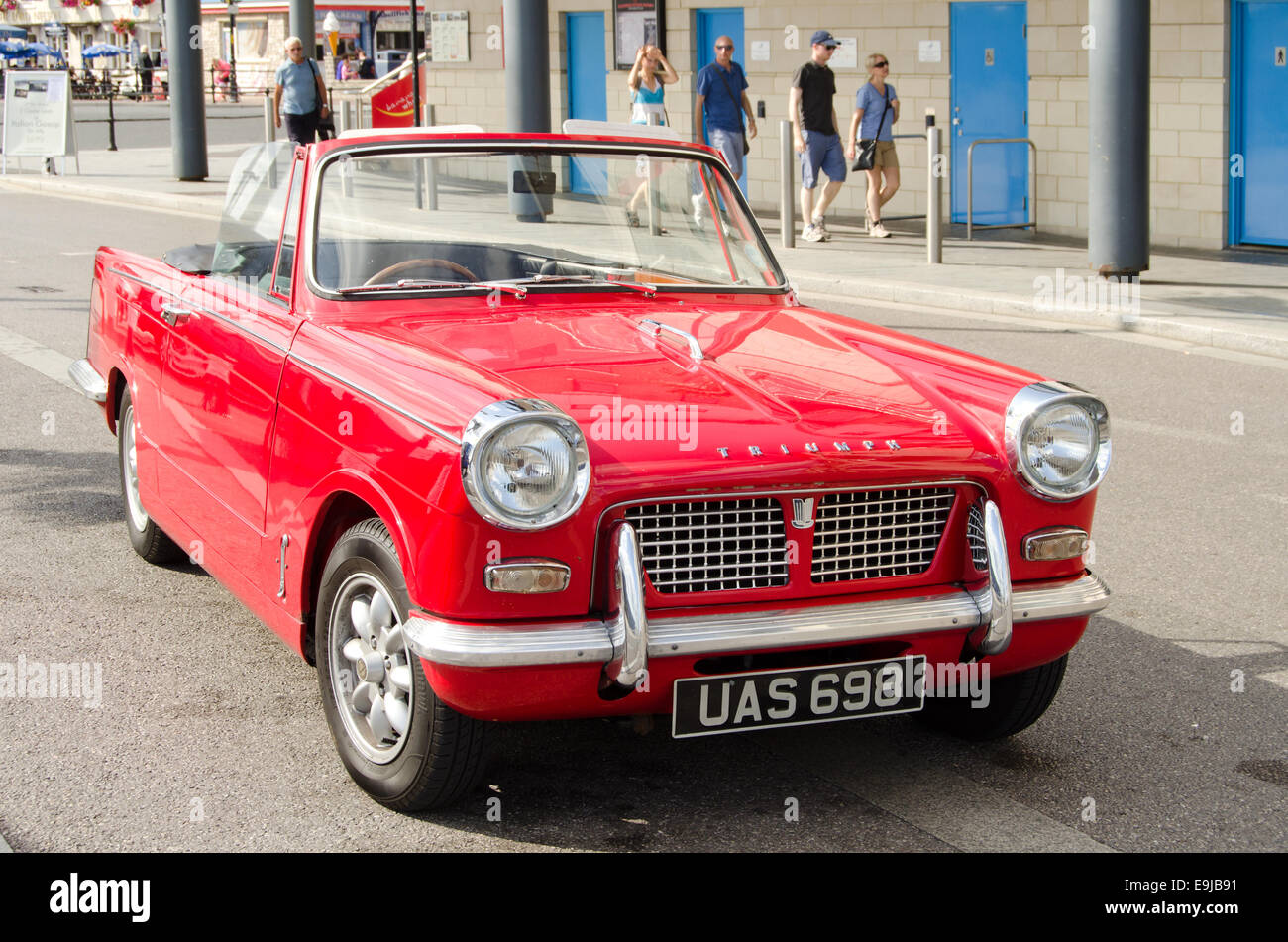 Vintage red triumph herald sports hi-res stock photography and images ...