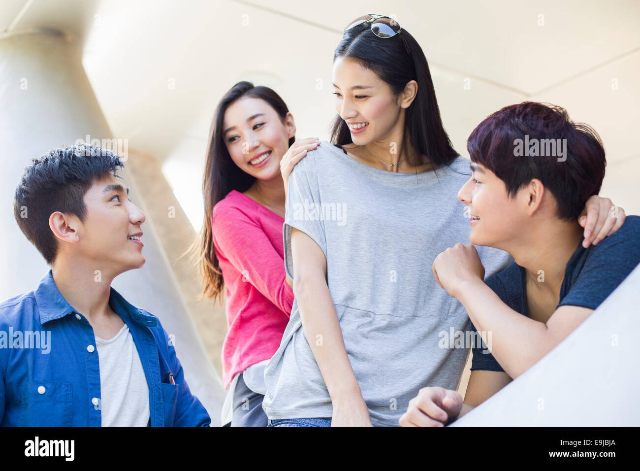 Young friends playing together Stock Photo - Alamy