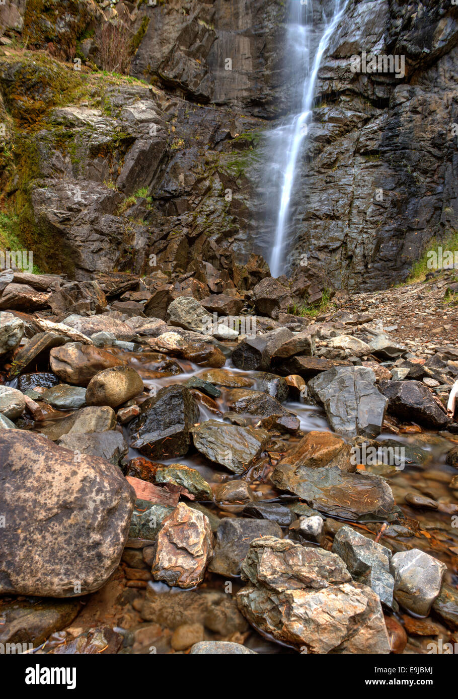 Copper Creek and Copper Falls Stock Photo - Alamy