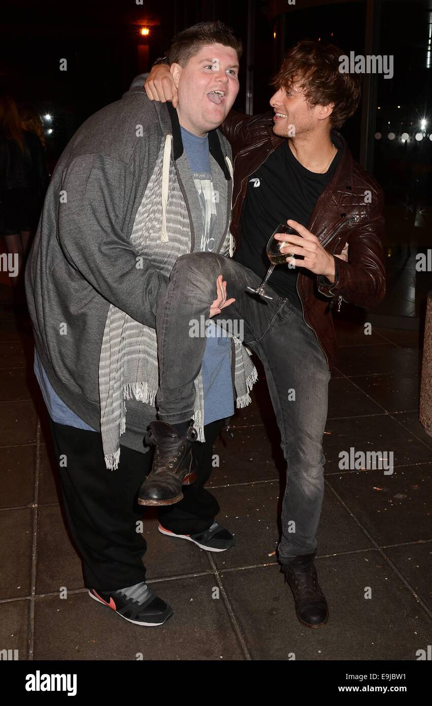 Paolo Nutini, Michelle Heaton, Kasey Smith, and Jason Sherlock arrive ...