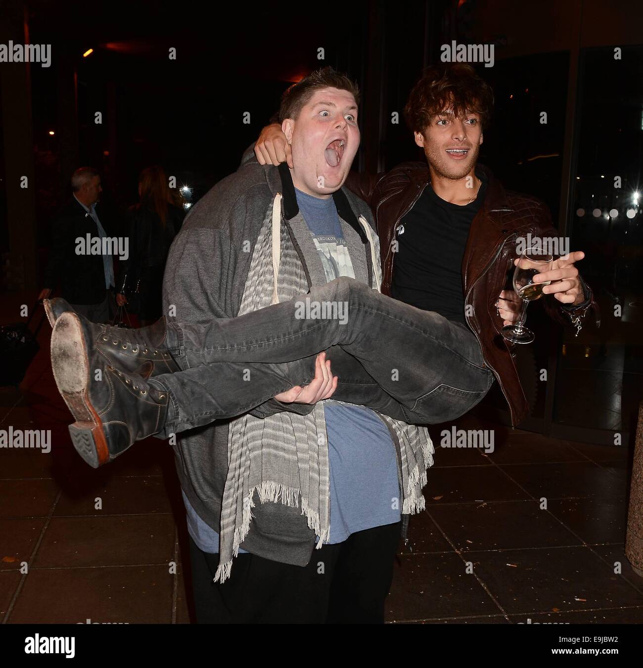 Paolo Nutini, Michelle Heaton, Kasey Smith, and Jason Sherlock arrive ...