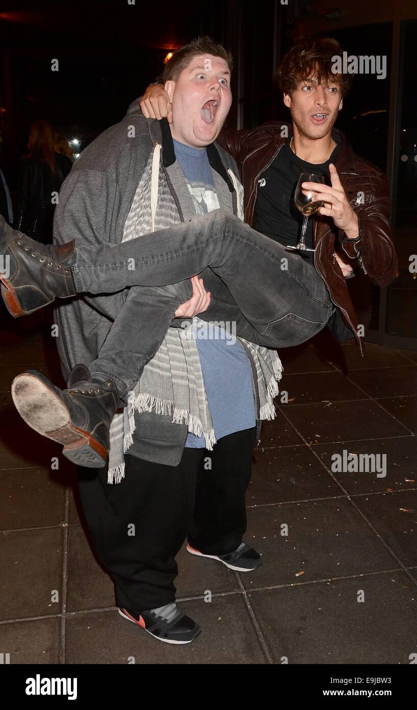 Paolo Nutini, Michelle Heaton, Kasey Smith, and Jason Sherlock arrive ...